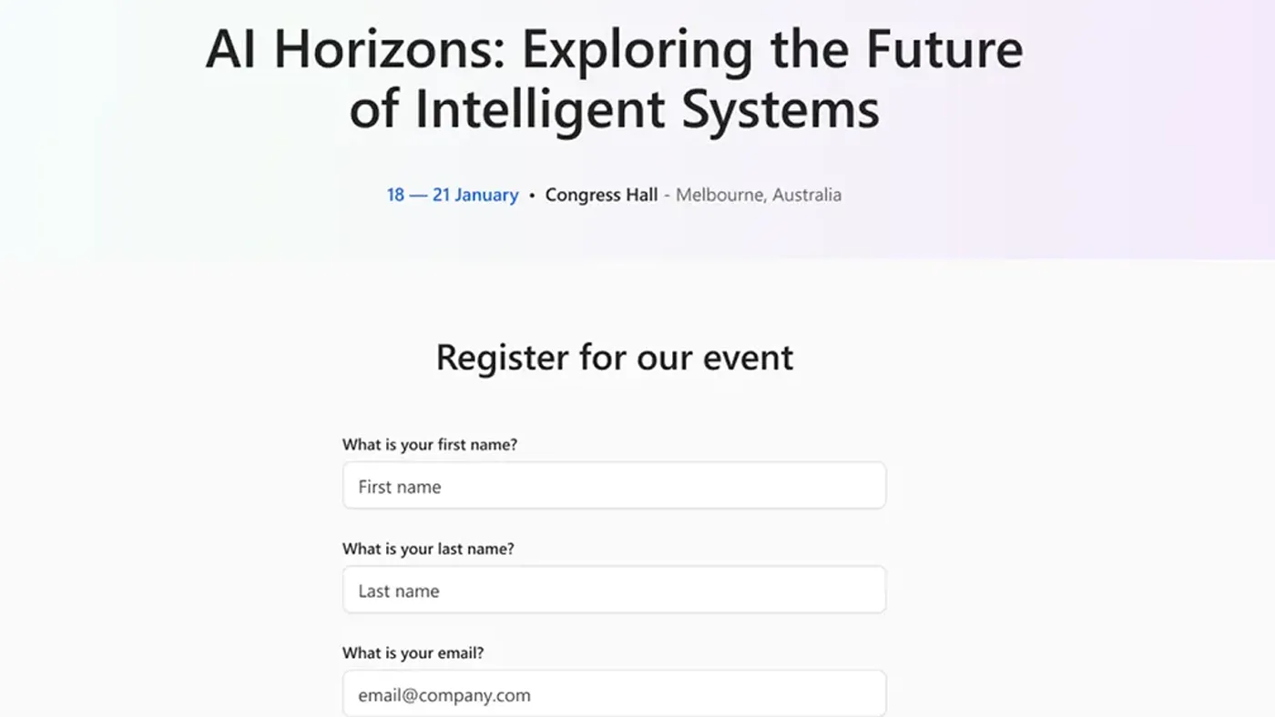 Create a Event Hub with Power Pages and Customer Insights